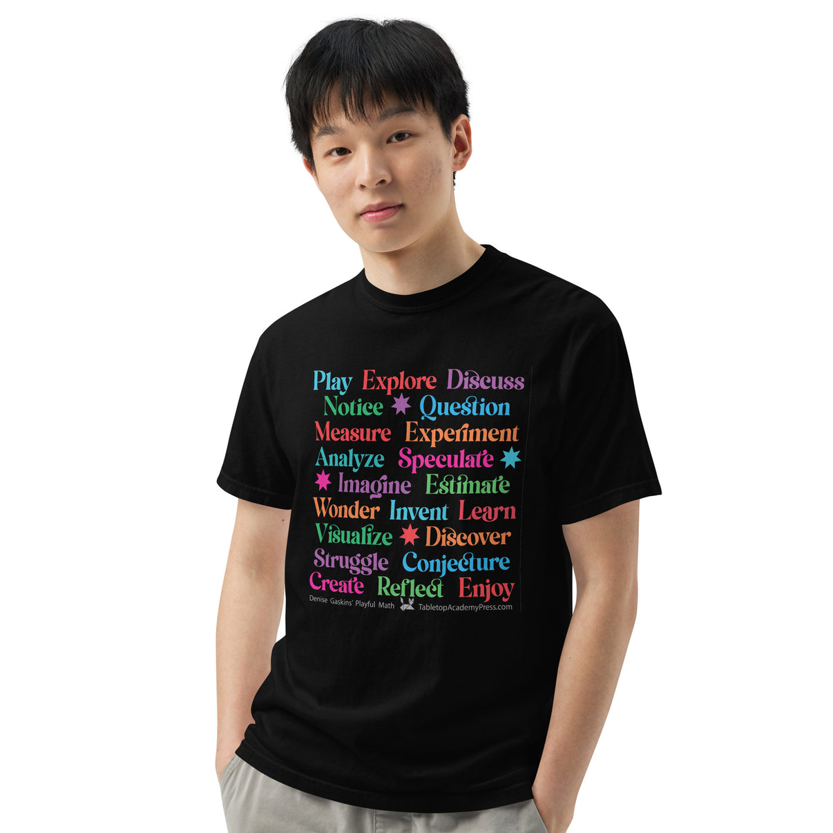 Active Learning T-Shirt, Heavyweight – Denise Gaskins' Playful Math